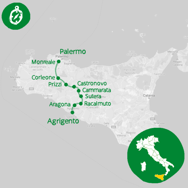 Via Rolando Lanari Agrigento Sicily Map